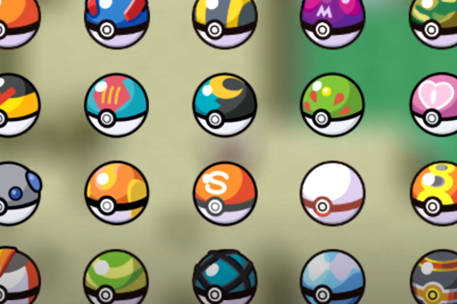 Todos Los Tipos De Pokebolas Poké Bolas De Todos Os Tipos E Cores